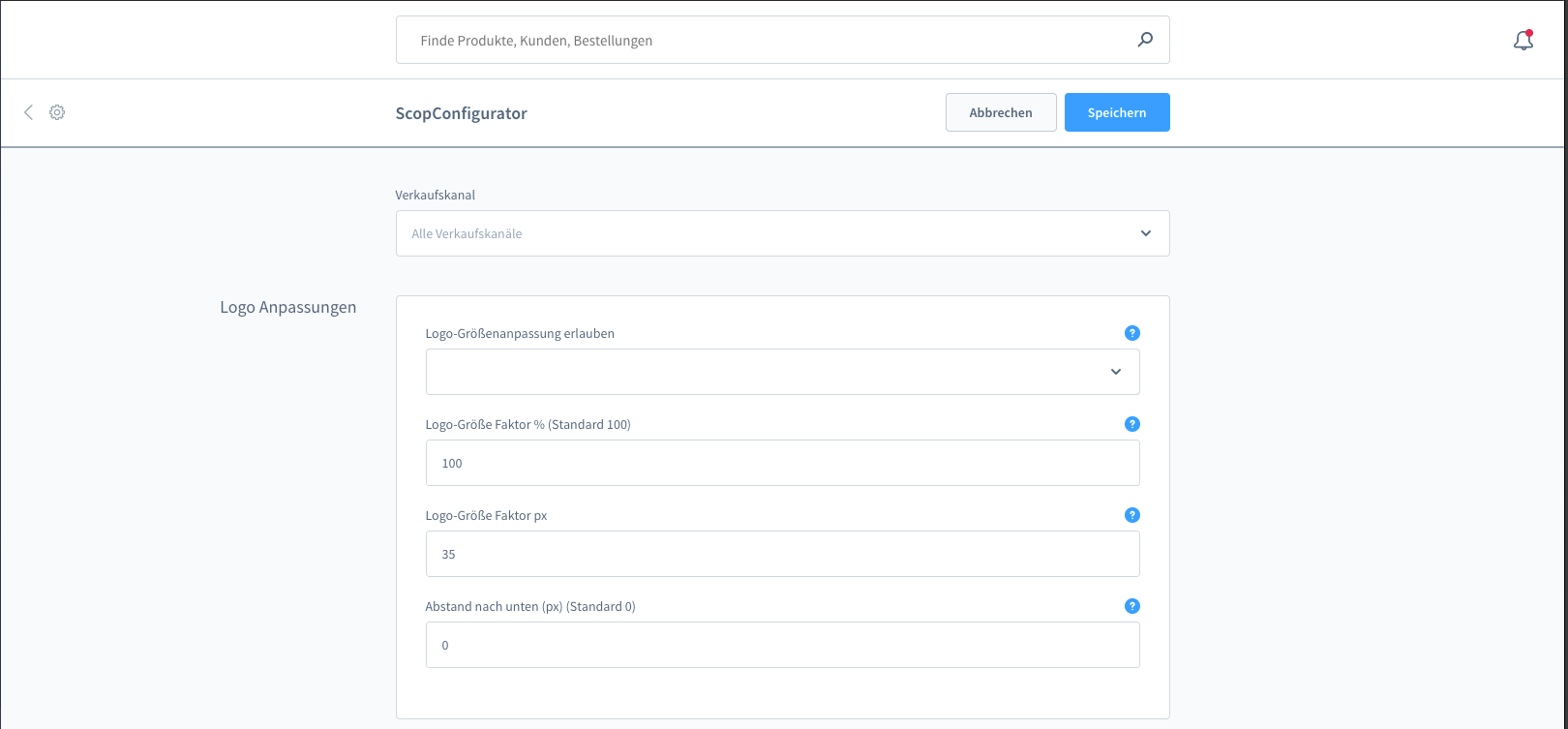 Shopware 6 Theme Konfiguration | Plugin | scope01